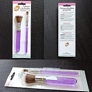 AK ART KITCHENWARE Sugar Cookie Brushes Set Fondant Flower Cake Decorating Supplies Bakeware Kitchen Utensil (Set of 2pcs)