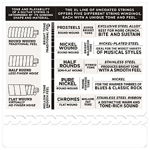 3 Sets of D'Addario EXL140 Nickel Wound Electric Guitar Strings, Light Top/Heavy