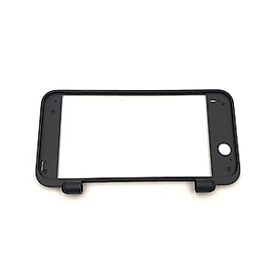 New Full Housing Case Cover Shell Front Bottom Panel LCD Frame Middle Frame Screen Lens Cover Replacement Parts for New 2DS XL LL Game Console Black & Blue