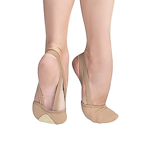 Angelo Luzio Womens Stretch Canvas Pleated Half-Sole Dance Slipper Style 620A Jazzy Tan (Numeric_9)