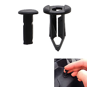Motoparty 120PCS ATV UTV Nylon Fender Clips Replace for Polaris ATV Honda Rincon Kawasaki Teryx, Push Retainer Fasteners Rivets with Remover