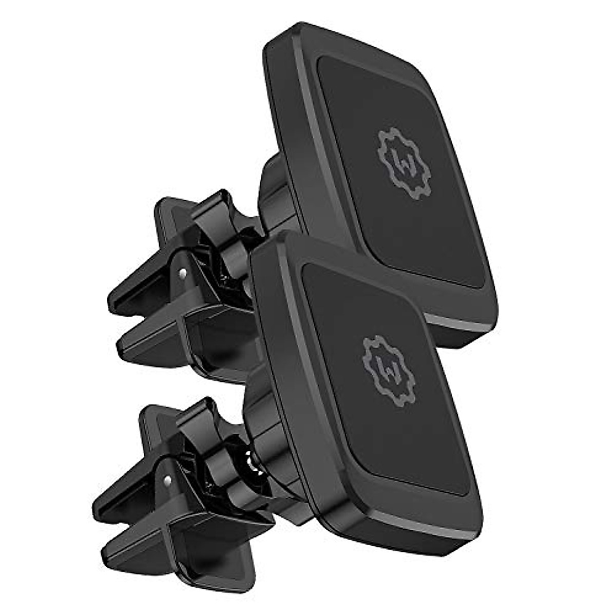 WixGear Magnetic Phone Car Mount, [2 Pack] Air Vent Car Phone Mount Holder, Phone Holder for Car with Twist-Lock Base, Compatible with All Smartphones