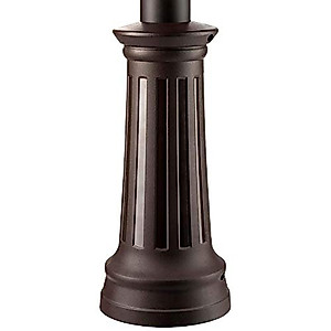 ARCHITECTURAL MAILBOXES 7509RZ-10 Architectural Mailboxes Redondo Mailbox Post, Rubbed Bronze