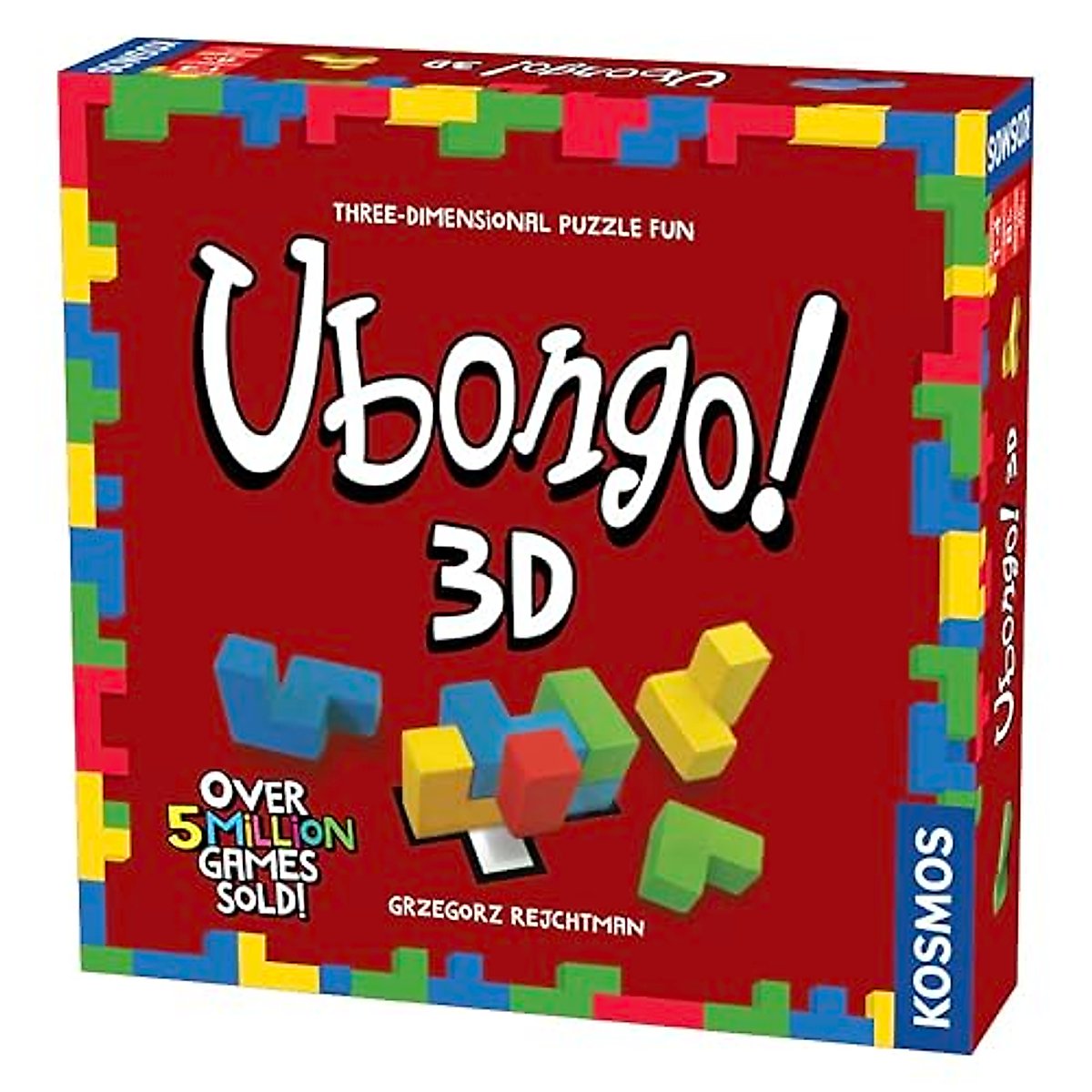 Ubongo 3D - a Kosmos Game | Geometric Puzzle Game with Three-Dimensional Blocks | Family Friendly Fun Game | Highly Re-Playable | Quality Components (Made in Germany) | 1 to 4 Players, Ages 8 and up
