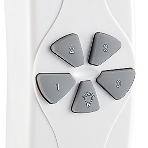 Westinghouse 7787000 Ceiling Fan and Light Remote Control, White