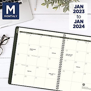 AT-A-GLANCE 2023 Monthly Planner, 13 Month Calendar, 9" x 11", Large, Recycled, Monthly Tabs, Green (70260G60)