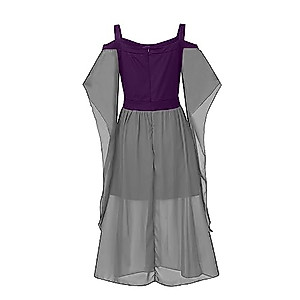 Halloween Costumes Chest Braces Gothic Dresses Plus Size Halloween Dress Ren Faire Corset Halloween Dress for Women Elf Costume for Women Halloween Dresses Renaissance Corset（2-Light Purple,4X-Large）