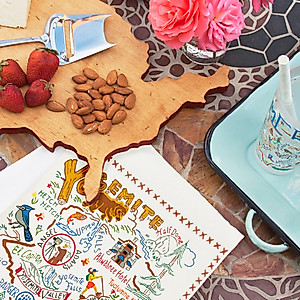 Catstudio Alaska Dish Towel - U.S. State Souvenir Kitchen and Hand Towel with Original Artwork - Perfect Tea Towel for Alaska Lovers, Travel Souvenir