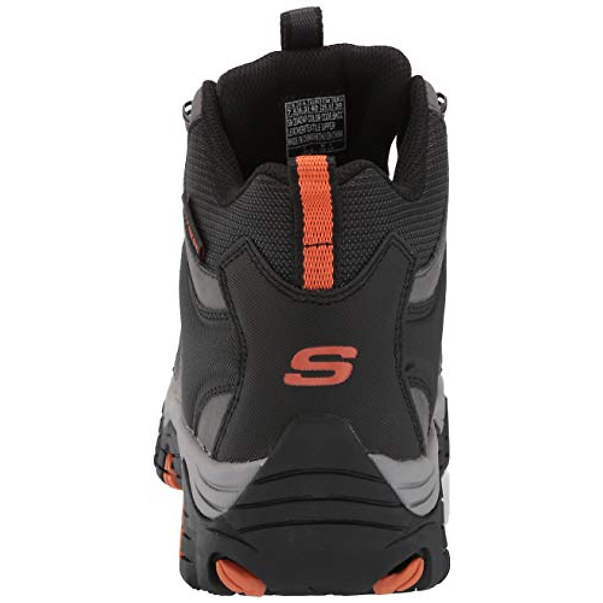 Skechers Men's Pine Midline Mid Top Lace Trail Boot Hiking, Black, 7.5