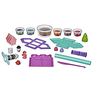 Play-Doh Builder Gingerbread House Toy Building Kit for Kids 5 Years and Up with 6 Non-Toxic Play-Doh Colors - Easy to Build DIY Craft Set (Amazon Exclusive)