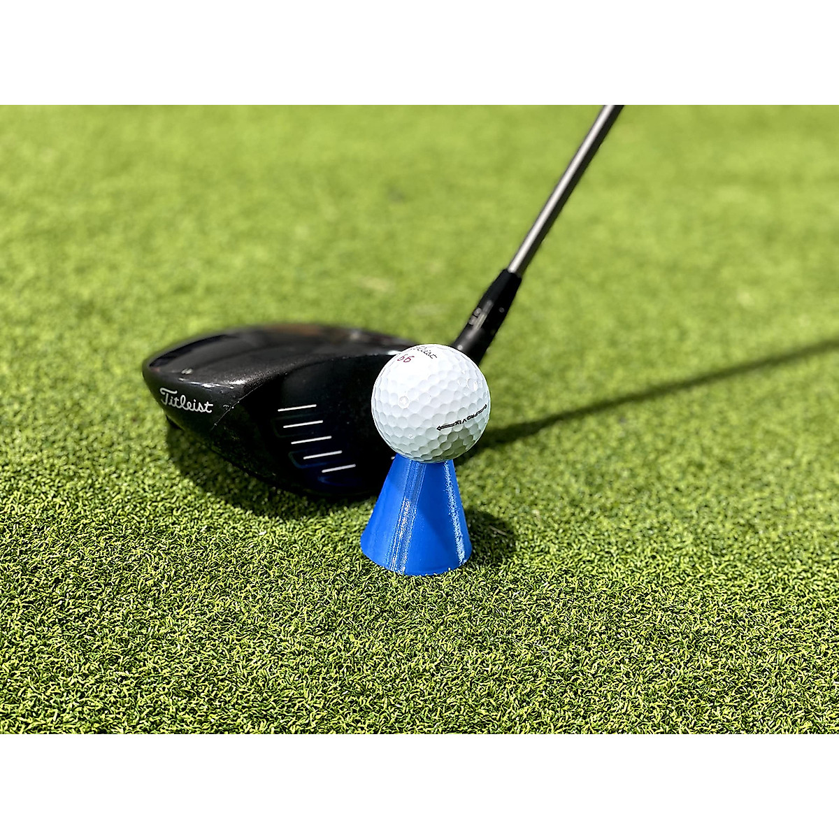 Kreative Dilla Designs KDD Golf Mat Tees, Golf Simulator Tees, Winter Golf Tees (Pack of 10), Blue, Large