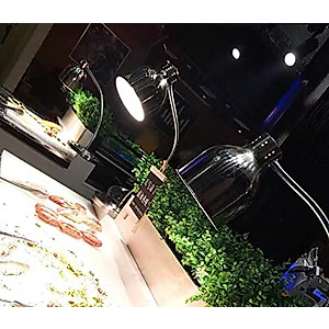 KOUDA Single Bulb Food Heat Lamp Restaurant Food Warmer Light Portable Heating Lamps (Single Arm) Silver