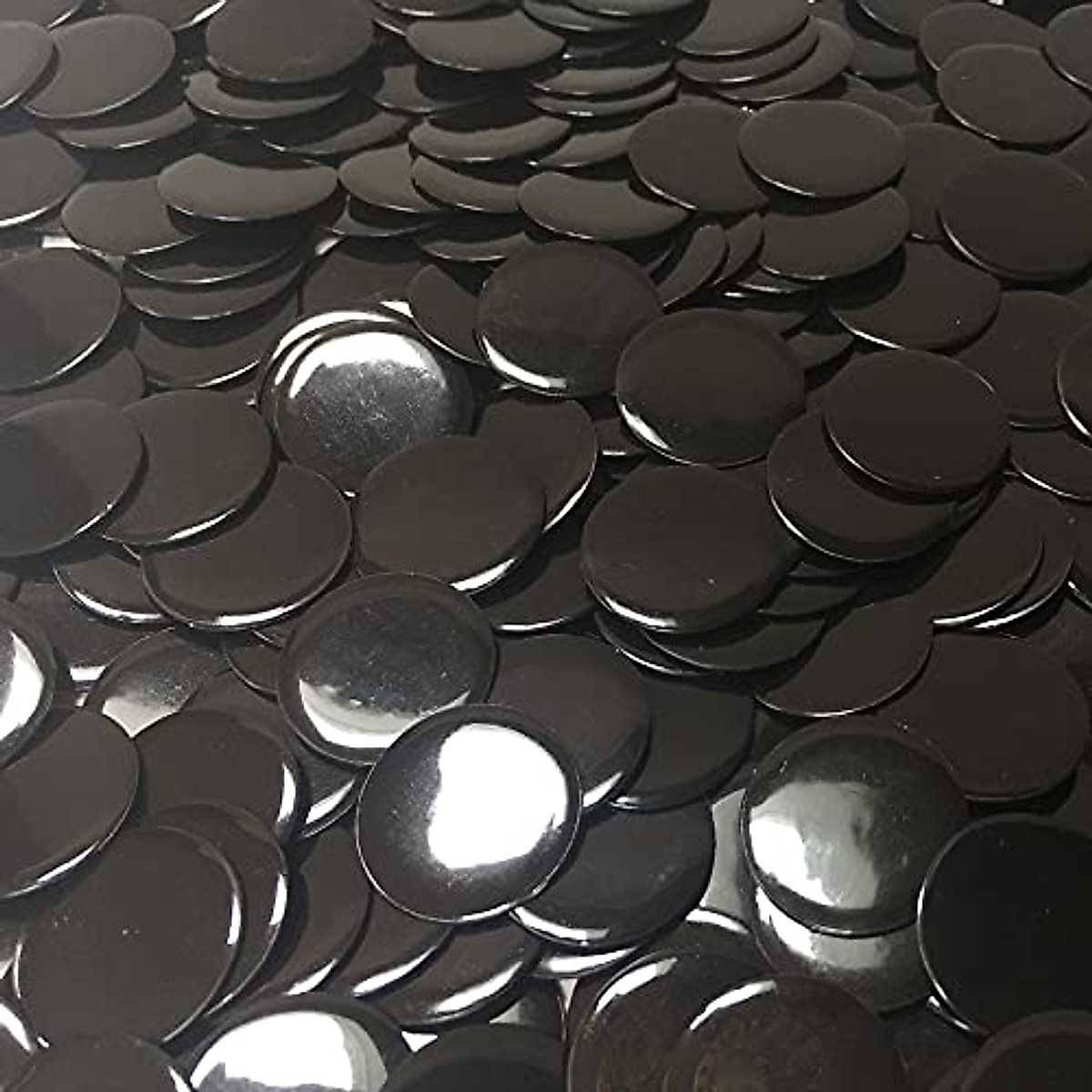 MR CHIPS Plastic Bingo Chips for Games 200 Count Bag - Solid and Transparent Colors Counting Black 3/4 Inch