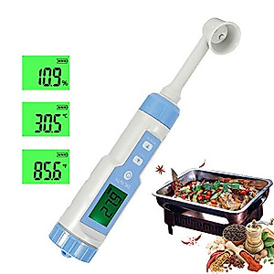Zerodis Ip67 Waterproof Salinometer Salinity Meter Food Salinity Meter Salt Concentration Meter Salt Concentration Measuring Ip67 Waterproof Salinity Meter Tester