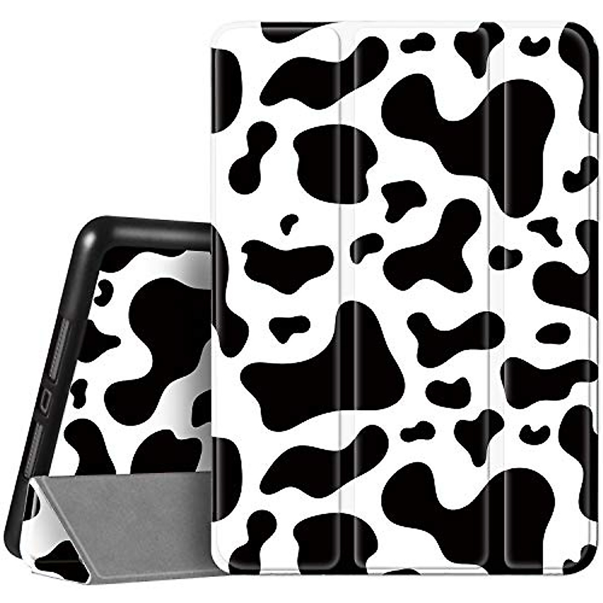 Hi Space for iPad 9th 8th 7th Generation Case for iPad 10.2 Case 2021 2020 2019 Cow Cattle with Pencil Holder, Shockproof Protective Smart Cover Auto Sleep Wake for A2270 A2428 A2429 A2197