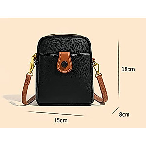 Tellrain Small Crossbody Handbags for Women Leather Purse Wallet Satchel Card Holder Versatile Clutch Shoulder Bag