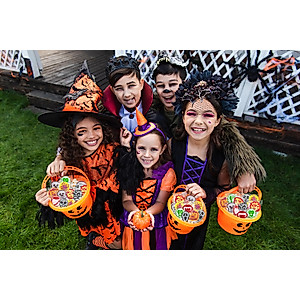 Fruidles Halloween Tattoo Lollipop Suckers Candy, Variety Pack, Goody Party Bag Fillers, Individually Wrapped (Half-Pound)