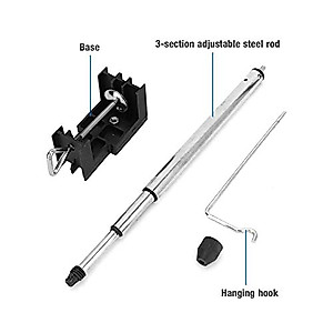 Rotary Tool Hold Hanger Stand Clamp, Telescopic Electric Mill Soft Shaft Bracket Round Grinder Holder Rotatory Grinder Mini Drill Holder Shaft Hanger Stand Rotatory Tool Accessories