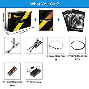 VONADO Led Light Kit Compatible with Lego Avatar Toruk Makto & Tree of Souls 75574 (No Model)，Lighting Kit Compatible with Lego 75574 Building Toys, Creative DIY Light Kit (Standard Version)