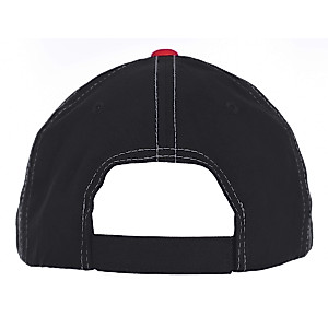 Checkered Flag Men's Ford Mustang Logo Cap Adjustable Red & Black Hat