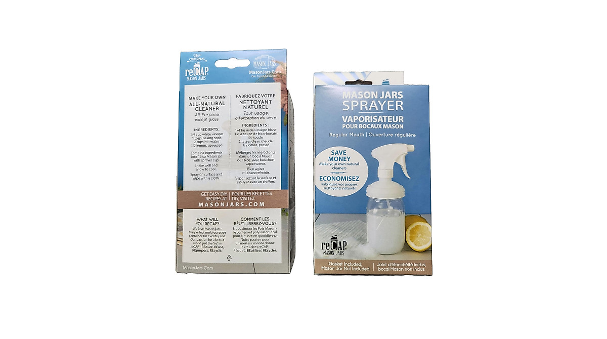 reCAP Mason Jars Sprayer - Eco-Friendly 2 Pack