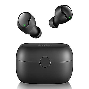 ZIHNIC Wireless Earbuds,Bluetooth Earphone with Touch Control and Charging Case,IPX5 Sweatproof,35H Playtime for Work, Home,Office-Black