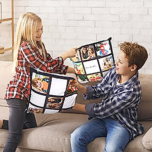 Sublimation Flannel Blank 60"x50" Blanket & 2 PCS Pillows Square Throw Pillow Cases Cushion Cover 18" x 18" for Heat Press,Custom Personalised Sublimation Photo Family Lover Baby Printed Blanket Throw