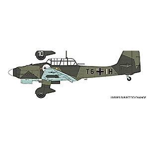 Airfix Junkers Ju87 B-1 Stucka 1:72 WWII Military Aviation Plastic Model Kit A03087A,Unpainted
