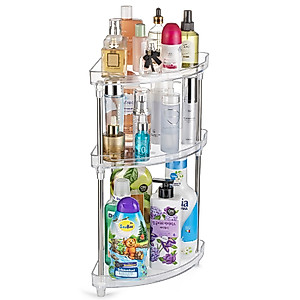 Argox Bathroom Organizer Countertop, Bathroom Finishing Countertop, Countertop Storage, Counter Storage, Storage Under The Sink,Transparent Bathroom Shelf