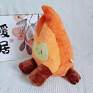 Gjlzfwbx Simulation Campfire Plush Pillow, Bonfire Stuffed Plushie Toys Fake Fire Firewood Plush Pillow for Outdoor Camping Room Decor