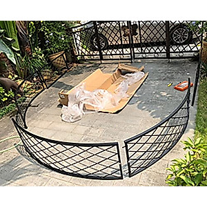 Rose Arch Garden Trellis Arbor Metal Archway Heavy Duty Strong Tubular Pergola Weatherproof, for Roses Support Archway120 * 40 * 230cm, 150 * 40 * 230cm (Black 300 * 40 * 250cm)