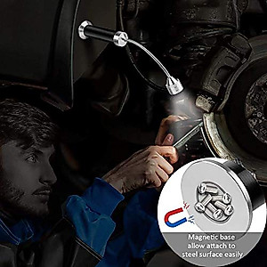 FBve Barbecue Grill Light, 2 Pack Magnetic Base Ultra-Bright LED Grill Lights, 360 Degree Flexible Gooseneck, Weather Resistant (2 Counts)