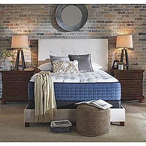 Signature Design by Ashley Mt Dana 15 Inch Plush Hybrid Mattress, CertiPUR-US Certified Foam, Queen