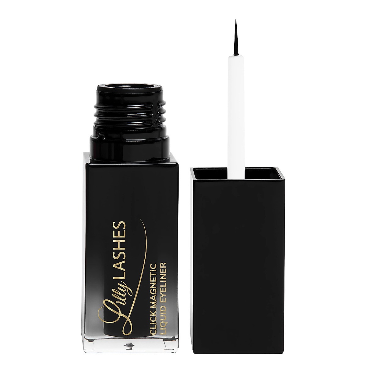 Lilly Lashes Click Magnetic Liquid Eyeliner - Eyelash Glue for Magnetic Eyelashes - Easy to Apply Waterproof Eyeliner Lash Glue for Fake Eyelashes - Black Magnetic Eyeliner to use with Magnetic Lashes