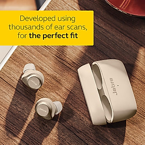 Jabra Elite 85t True Wireless Bluetooth Earbuds, Gold Beige – Advanced Noise-Cancelling Earbuds with Charging Case for Calls & Music – Wireless Earbuds with Superior Sound & Premium Comfort, 12