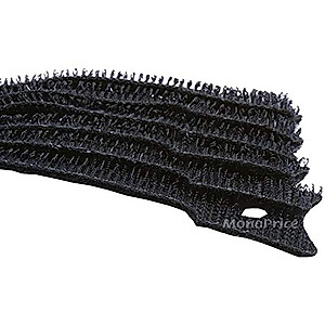 Monoprice Hook & Loop Fastening Cable Ties 6inch, 10pcs/Pack - Black