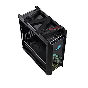 Asus ROG Strix Helios GX601 RGB Mid-Tower Computer Case for up to EATX Motherboards with USB 3.1 Front Panel, Smoked Tempered Glass, Brushed Aluminum and Steel Construction, and Four Case Fans, Black