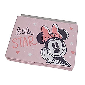 Lambs & Ivy Disney Baby Minnie Mouse Pink Foldable Storage Basket/Container/Bin