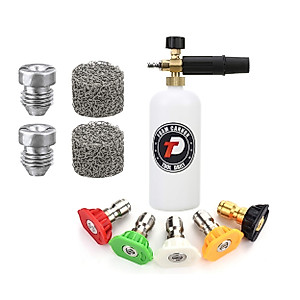 Tool Daily Foam Cannon with 1/4 Inch Quick Connector, 1.1 mm Orifice for Foam Cannon and Foam Maker