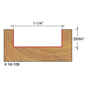Freud 16-106: 1-1/4” (Dia.) Spoilboard Surfacing & Mortising Bit