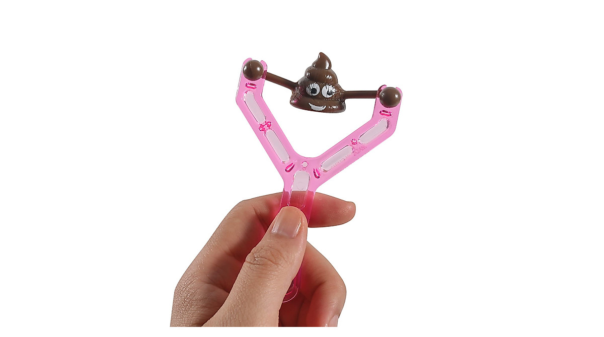 Fun 2Pcs Poop Slingshot Toy Set - Stress Relief for All