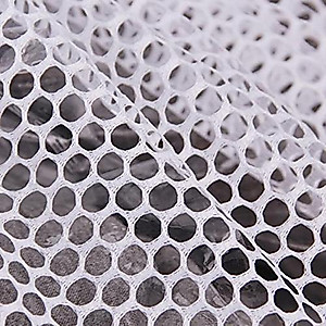 Edtoy White Drawstring Washing Bag for Washing Machine Mesh Net Laundry Bags M