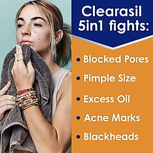 Clearasil Ultra 5in1 Exfoliating Wash, 6.78 oz. (Pack of 3)