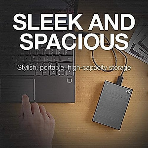 Seagate One Touch, 2TB, Password activated hardware encryption, portable external hard drive, portable external hard drive, PC, Notebook & Mac, USB 3.0, Black (STKY2000400)