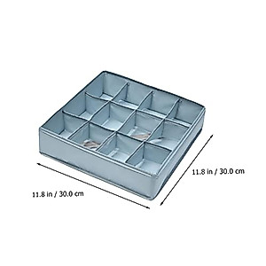 COSMEVIVI 1pc Underwear Storage Box Cosmetics Storage Box Storage Drawer Cabinet Drawer Sock Storage Box Countertop Storage Box Underwear Drawer Organizer Polyester Light Grey Wardrobe Bra