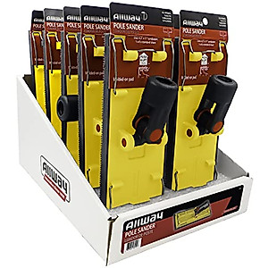ALLWAY UPS Heavy-Duty Drywall Pole Sander with Stainless Steel Clips