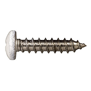 Hard-to-Find Fastener White Phillips Pan Sheet Metal Screws #8 x 3/4"