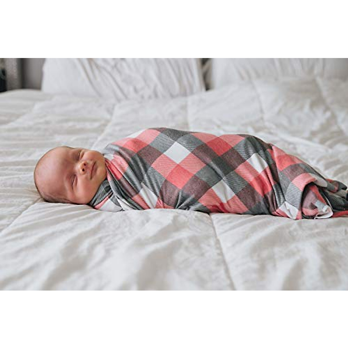 Large Premium Knit Baby Swaddle Receiving Blanket "Jack" by Copper Pearl