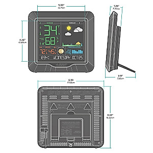 La Crosse Technology S84107-INT Color Forecast Station, Black