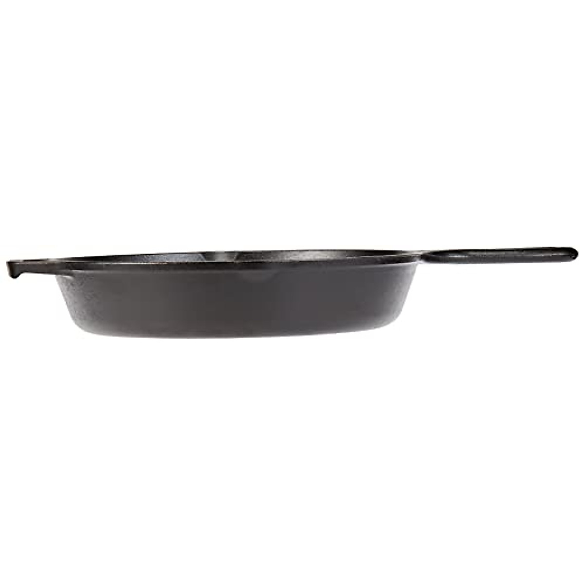 Lodge 10 Inch Cast Iron Chef Skillet. Pre-Seasoned Cast Iron Pan with Sloped Edges for Sautes and Stir Fry.
